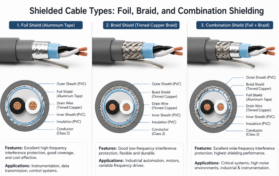 Shielded Cable: EMI, Grounding & Selection
